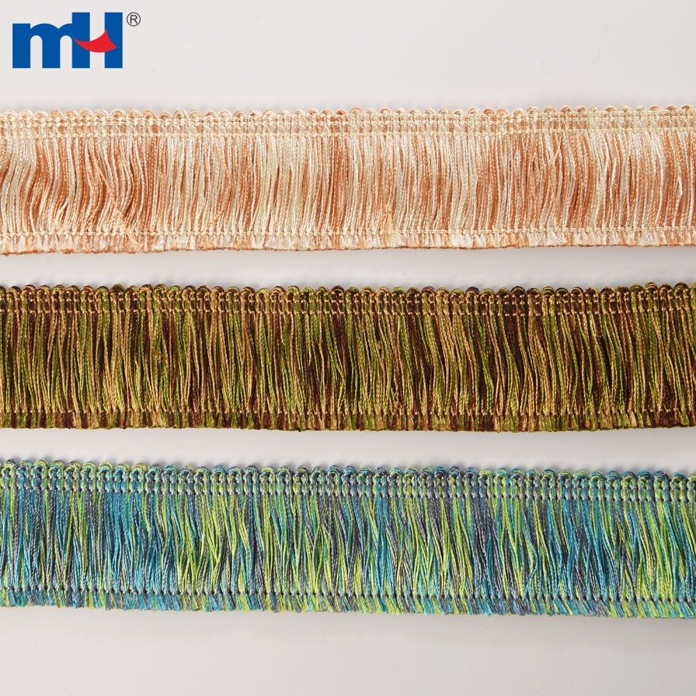 50mm Rainbow Chainette Fringe Lace Trim