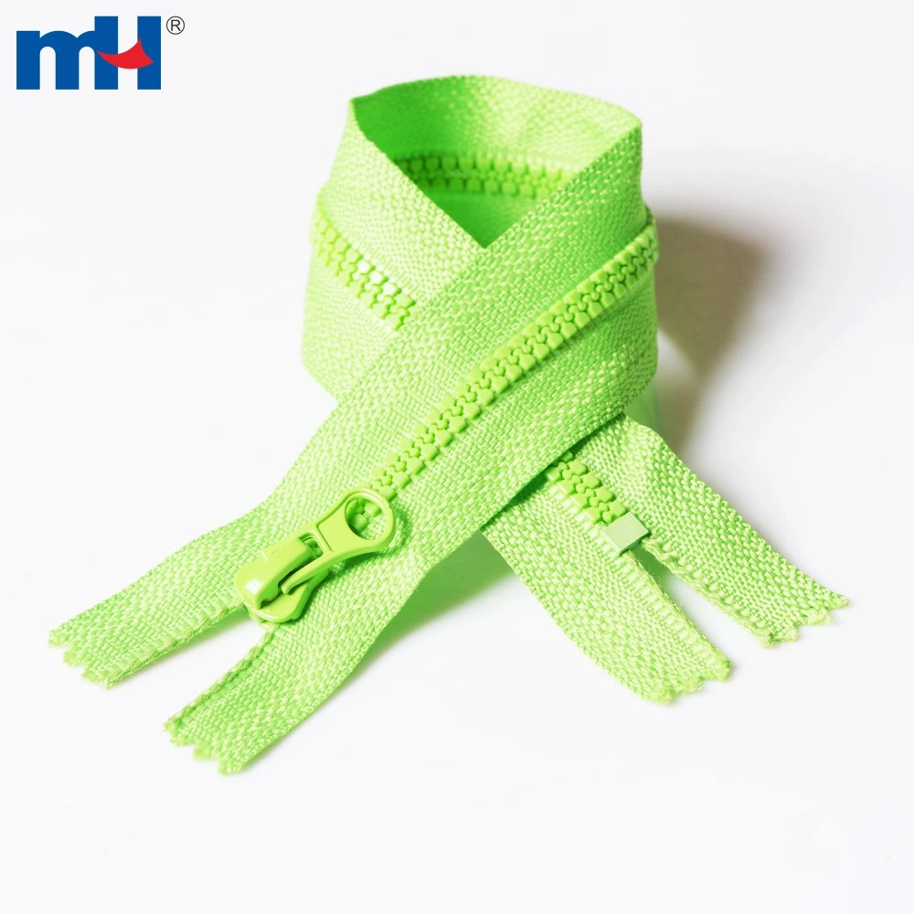 MH Manufacturer Direct #3 Resin Zipper Molded Plastic Zipper