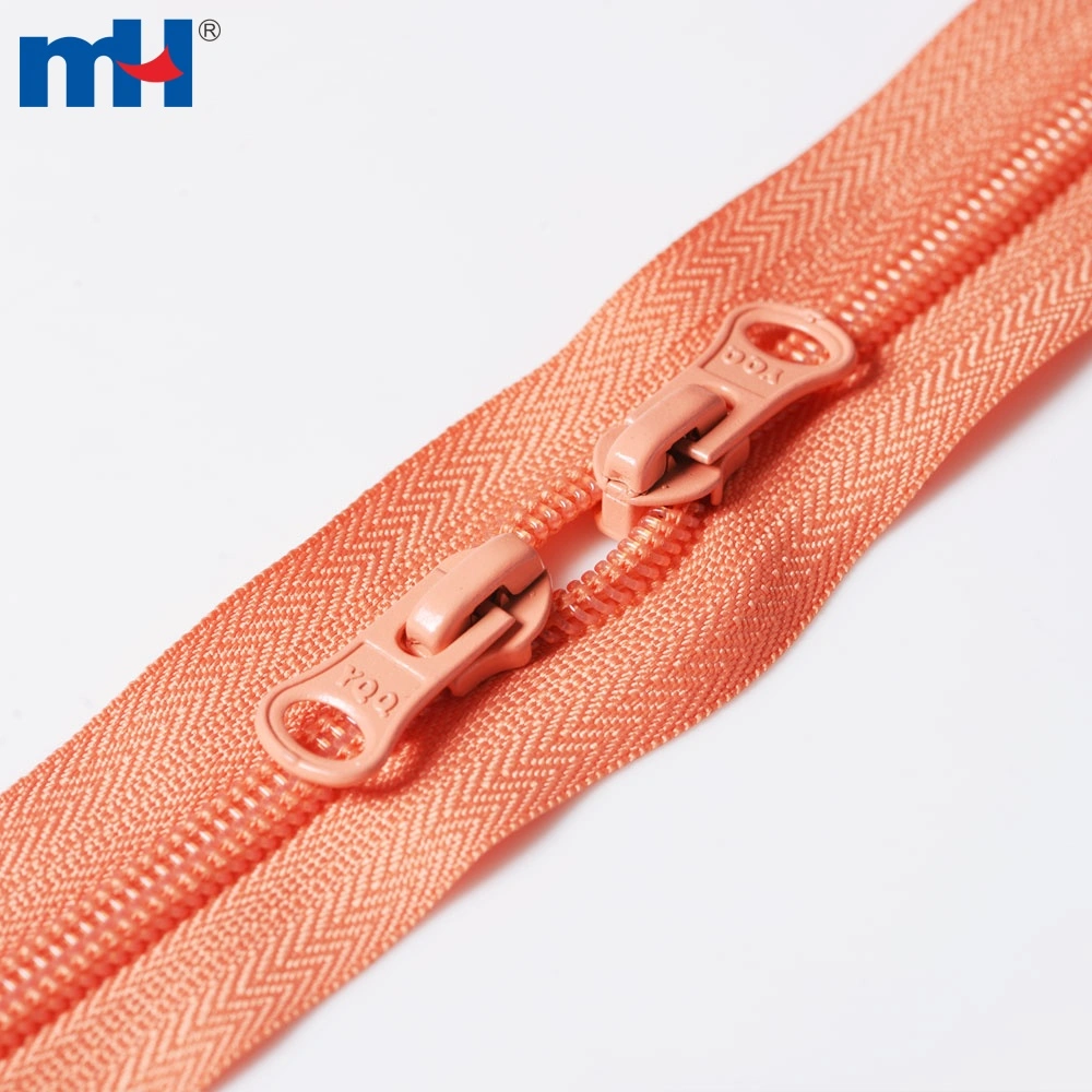 No.5 Double Ended Zip Closed Luggage Backpack Bag Zipper