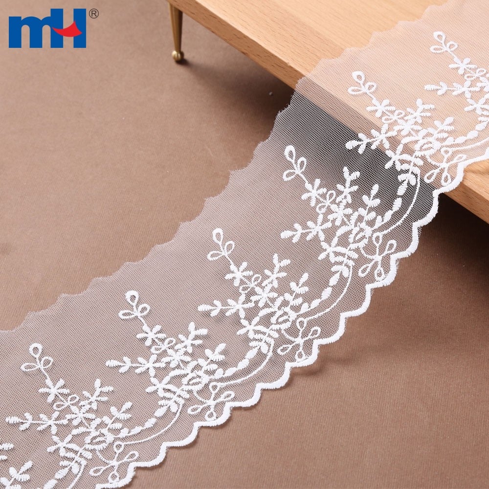 Custom Bridal Organza Lace Trim