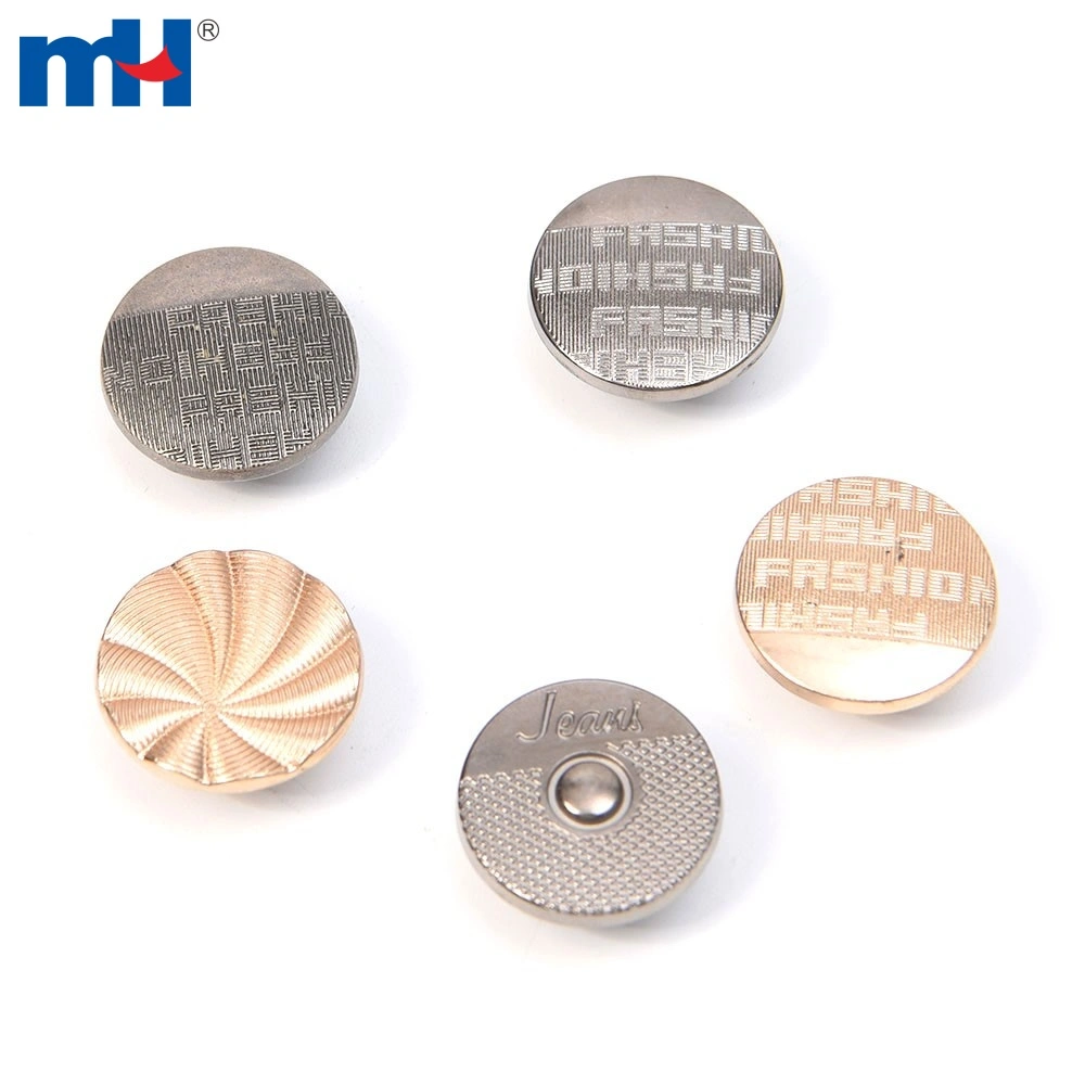 Zinc Alloy Denim Jean Buttons Replacement
