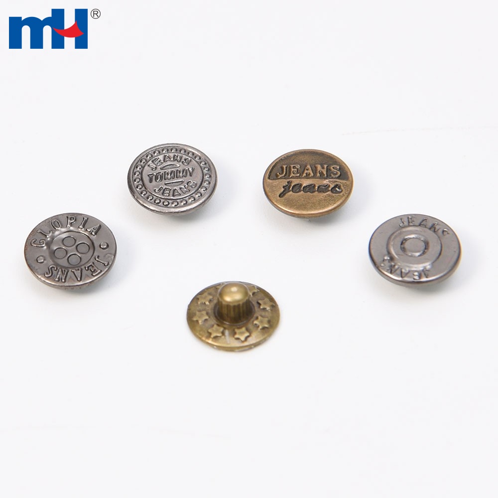 Bouton de jeans de fer