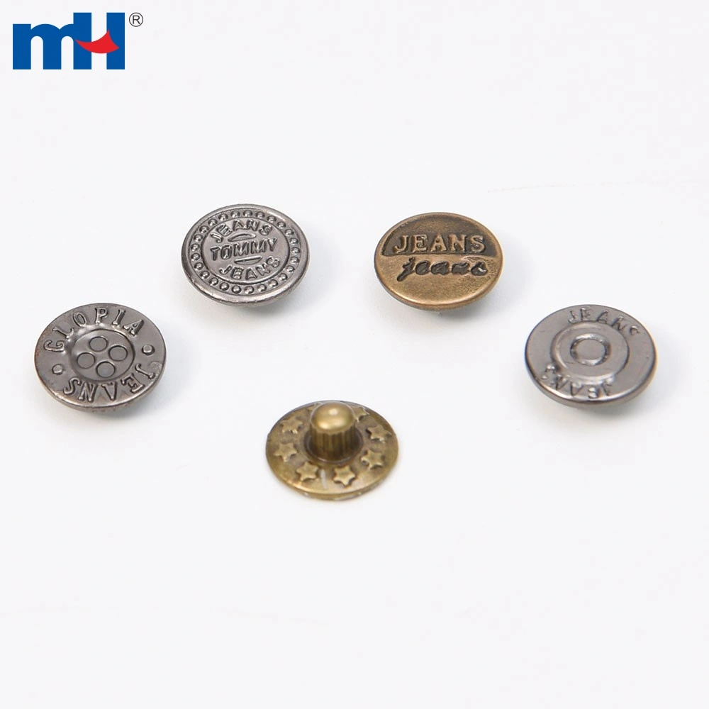 Iron jeans button