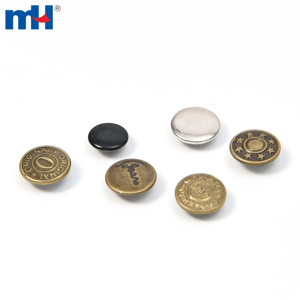 Iron jeans button