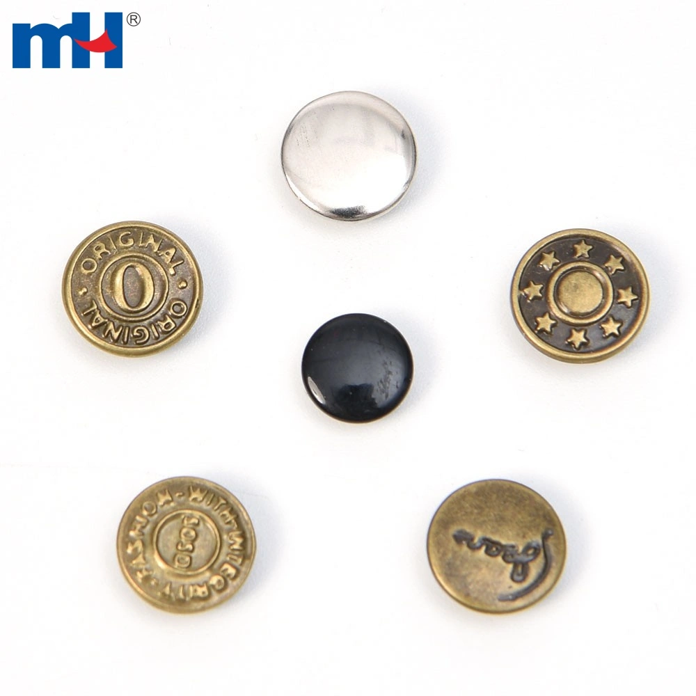 Iron jeans button