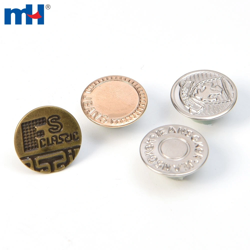 Iron jeans button