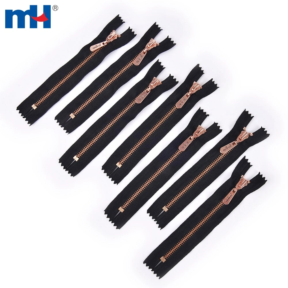 MH China Factory Direct #5 Red Copper Zipper, C/E, A/L