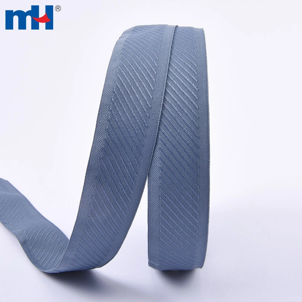 MH Manufacturer Diagonal Striped Woven Bedding Mattress Webbing Tape