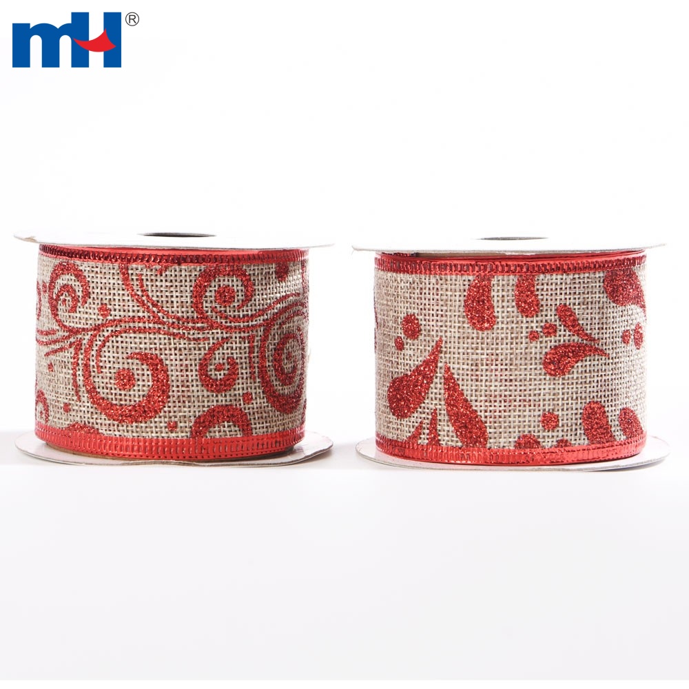 Cintas de lino de imitación de 50 mm para la decoración de árboles de ...