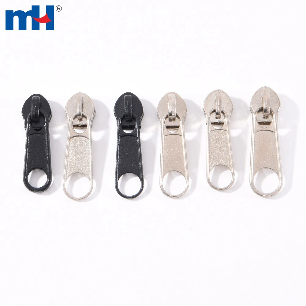 No.5 Long Pull Zip Sliders, Non Locking Zipper Sliders