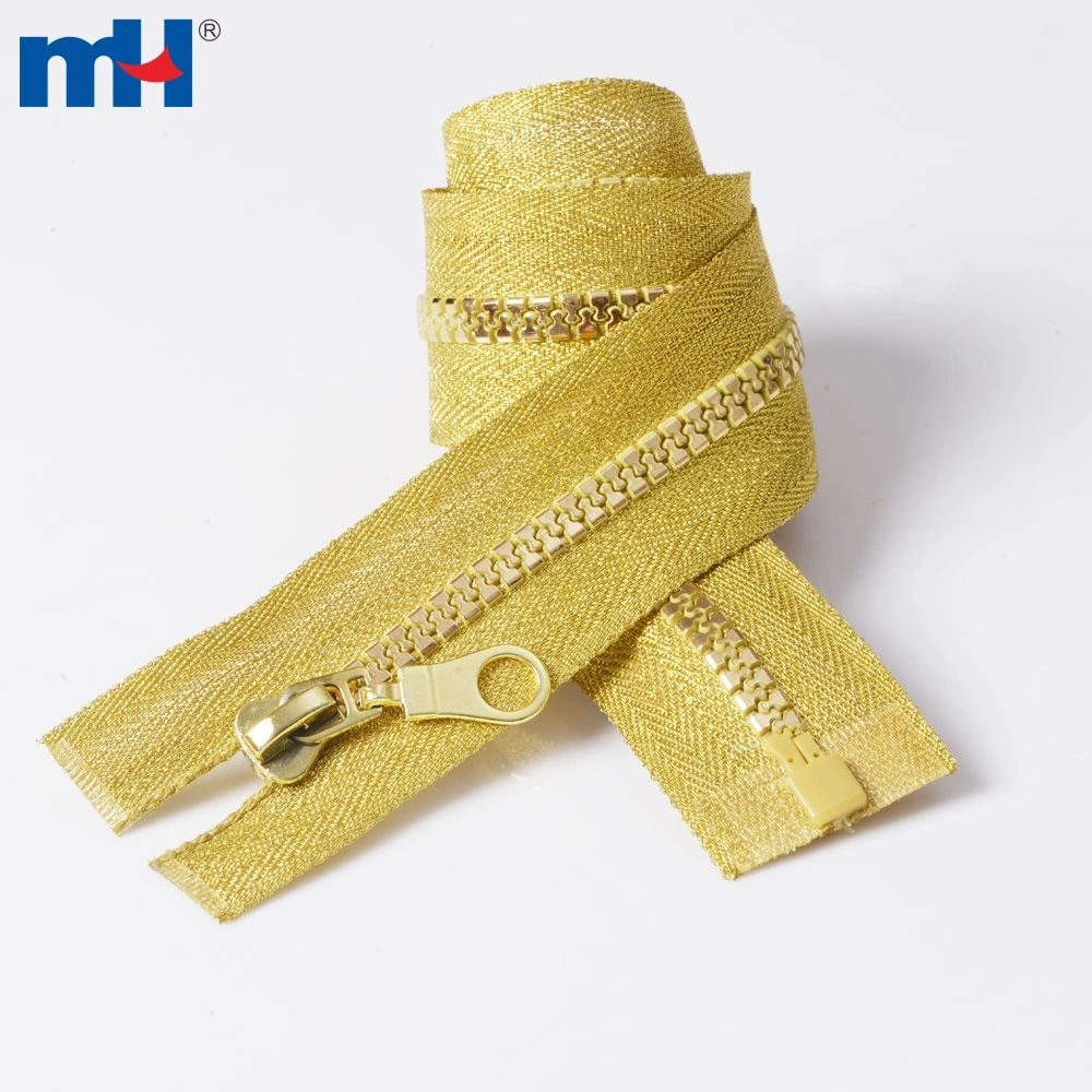 MH Manufacturer Direct #5 Resin Golden Teeth & Tape Zipper