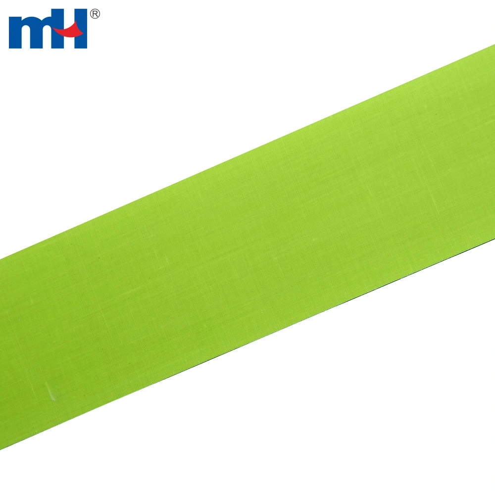 MH Supplier 5cm Green Gloss Sew on TC Reflective Fabric Strip Tape