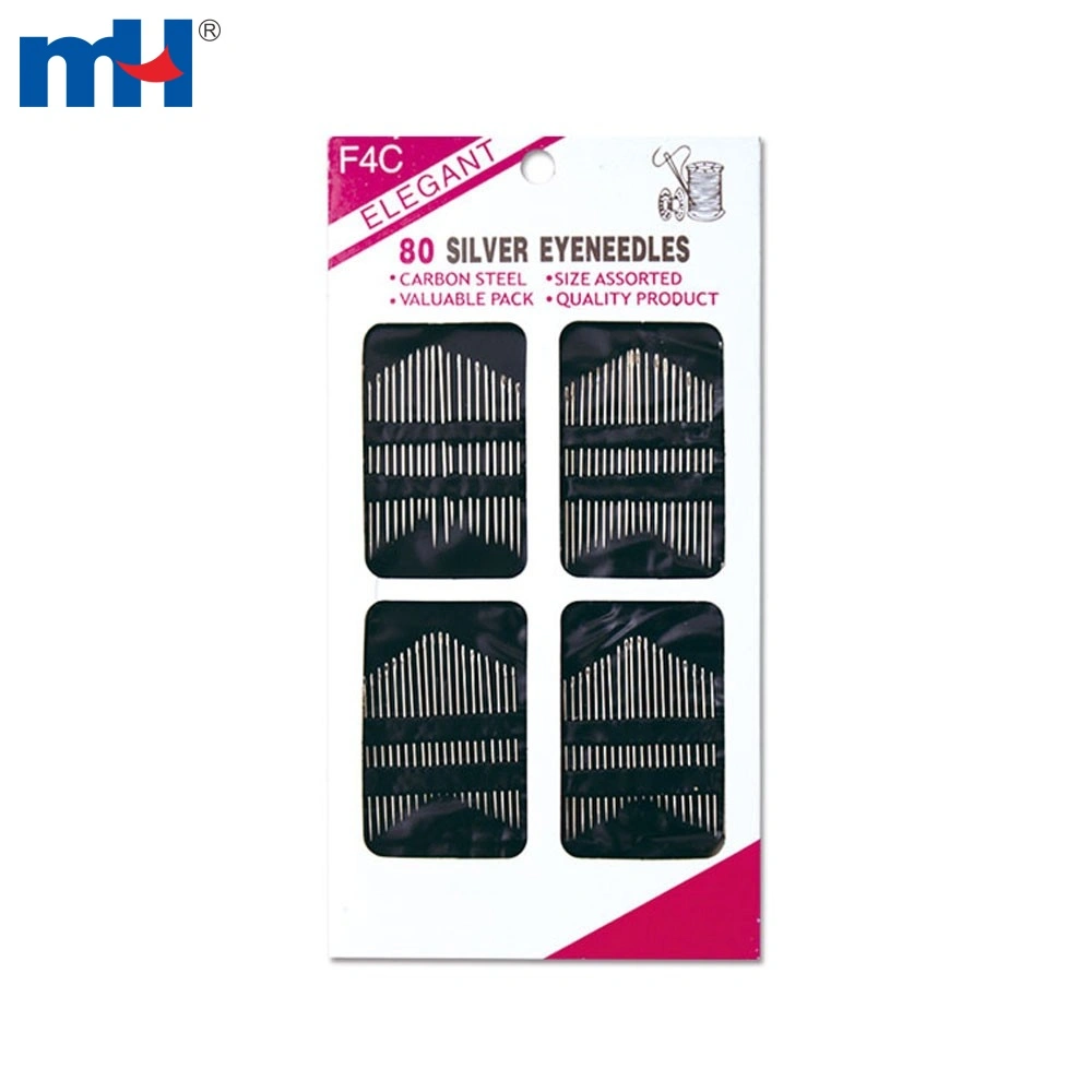 MH Manufacturer 80 Pieces Silver Eye Sewing Needles Kit for Hand