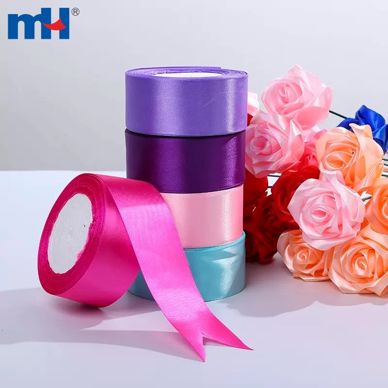 Double Sided Satin Ribbon Wholesale | MH Custom Sizes & Colors
