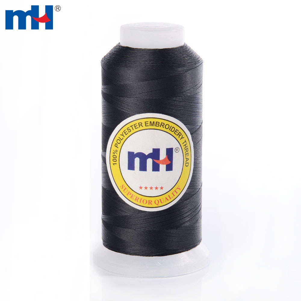 MH Chinese Factory 150D/3 100% Trilobal Polyester Embroidery Thread