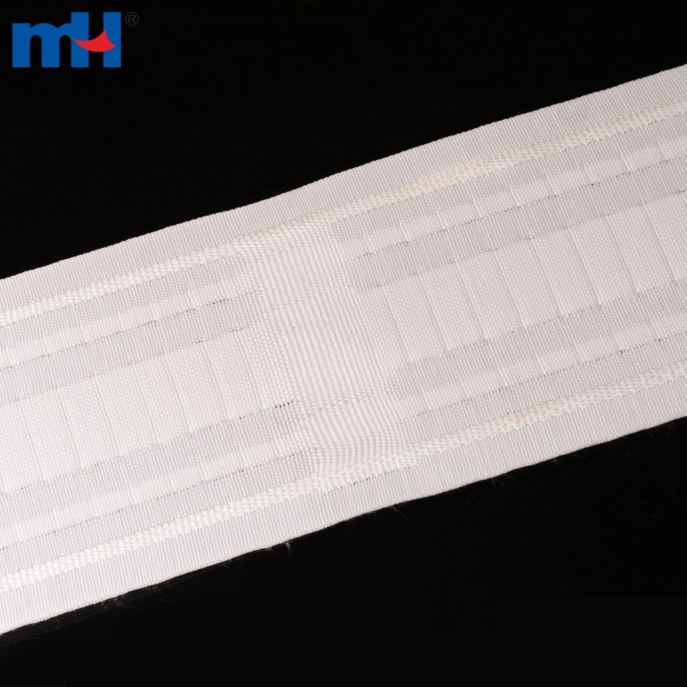 Woven Drapery Curtain Shirring Pleat Tape with Rings