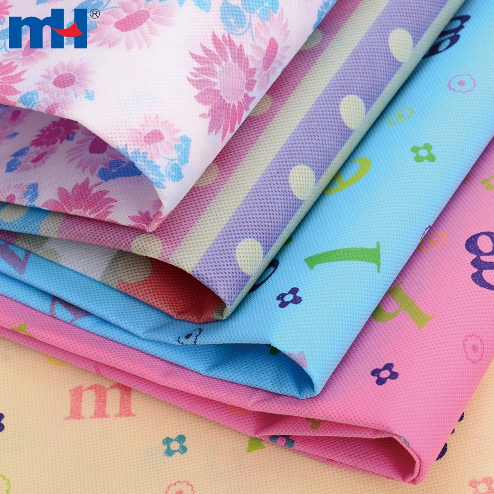 MH Manufacturer Printed Polypropylene Nonwoven Interlining Fabric