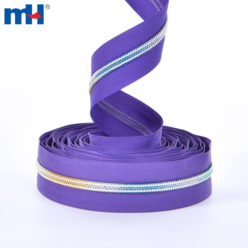 5# Multi-color Teeth Nylon Zipper Long Chain Wholesale