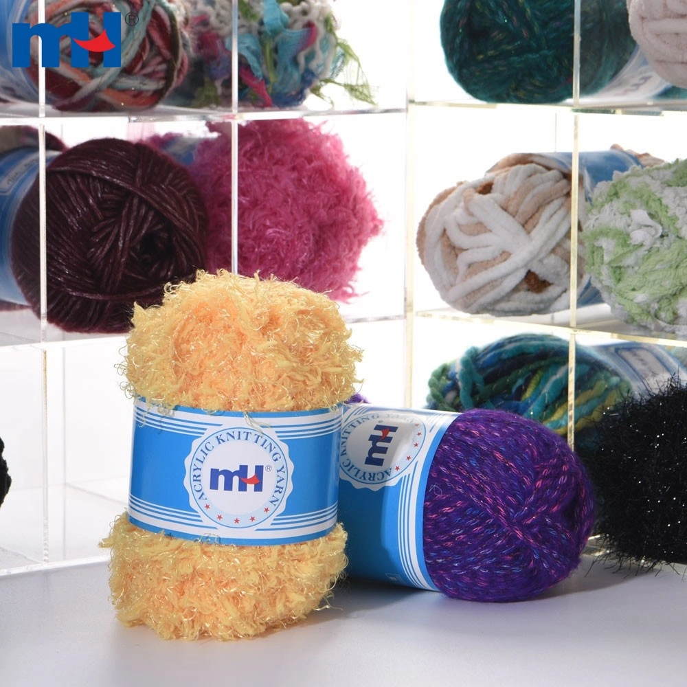 5N/1 Polyester Fancy Feather Fur Yarn For Hand Knitting