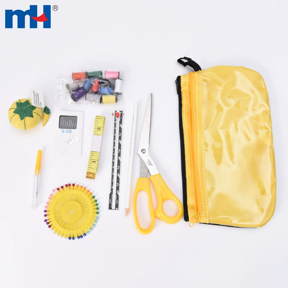 yellow PVC bag package complete Embroidery sewing kit