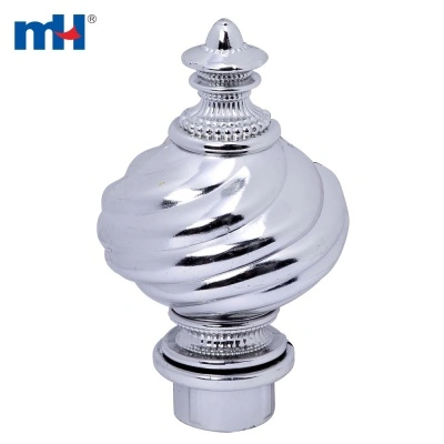 Custom Drapery Curtain Pole End Finial, Curtain Rod Finials, Curtain ...