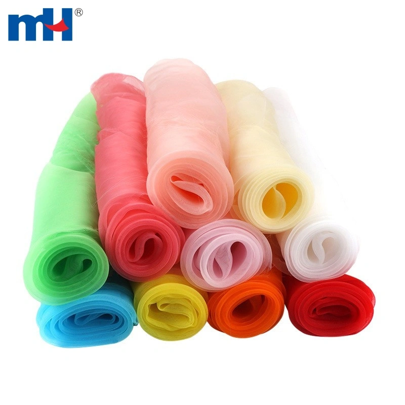 60 inch wide 100% Polyester Organza Chiffon Tulle Fabric