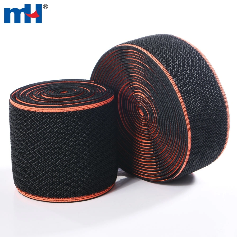 50mm 80mm Wide Soft Colorful Woven Elastic Band for Medical Wristband ...