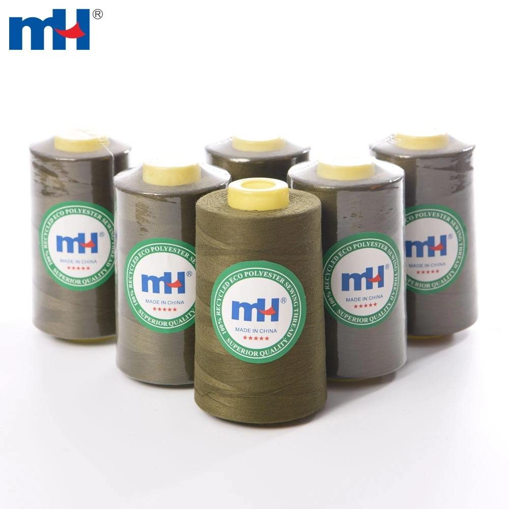 GRS Certified 40S/2 5000yds Eco-friendly Recycled Polyester Sewing Thread