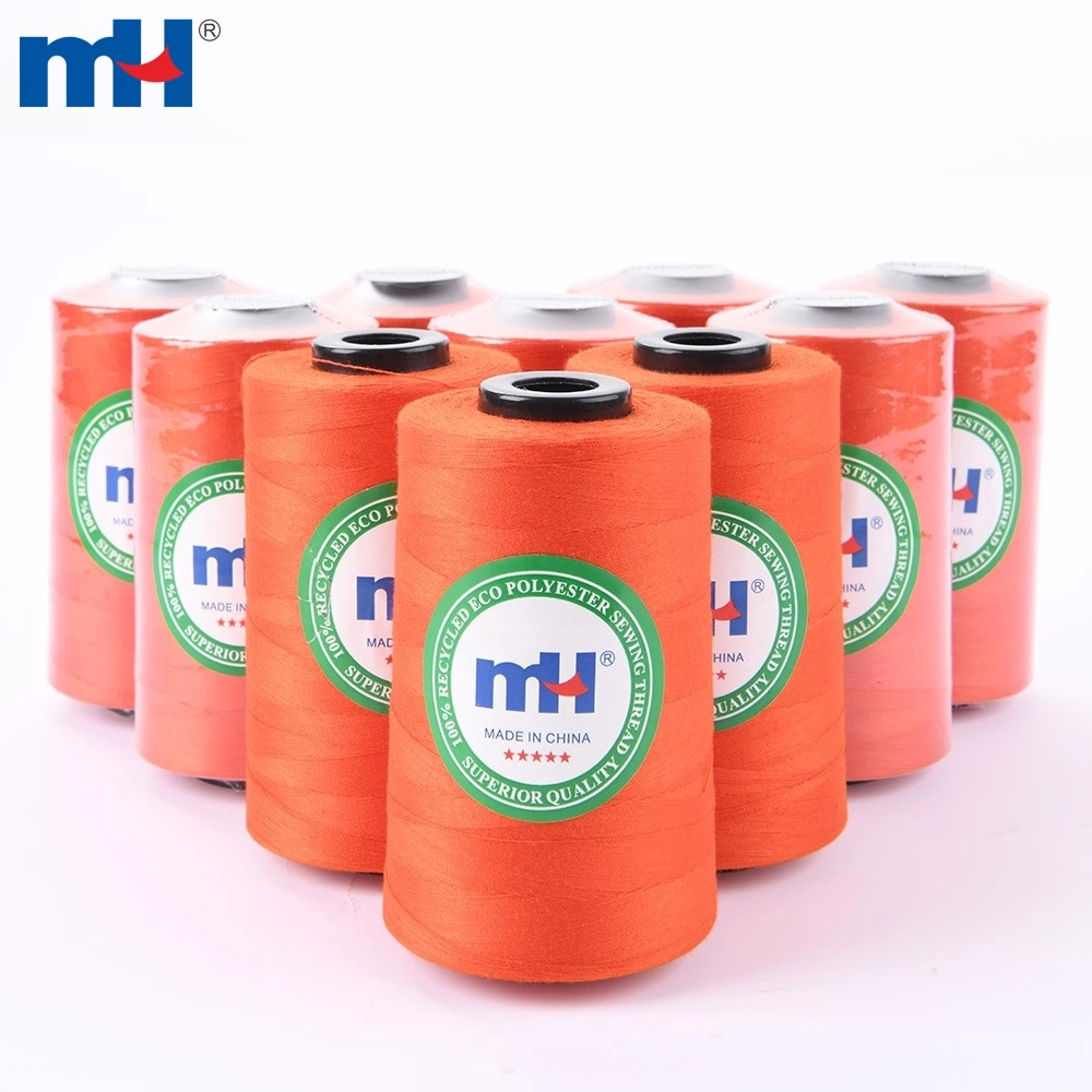 GRS Certified 40S/2 5000yds Eco-friendly Recycled Polyester Sewing Thread
