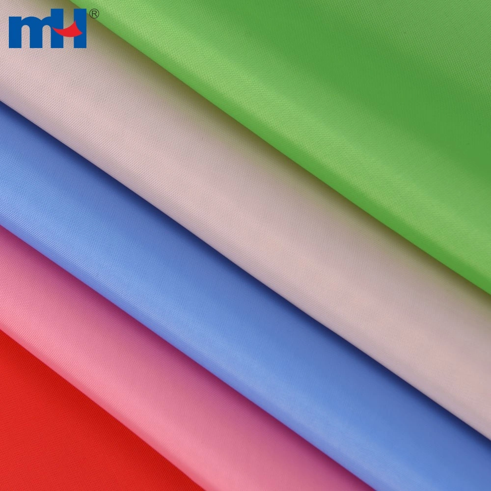 190T Plain Dyed 100% Polyester Taffeta Lining Fabric 53GSM