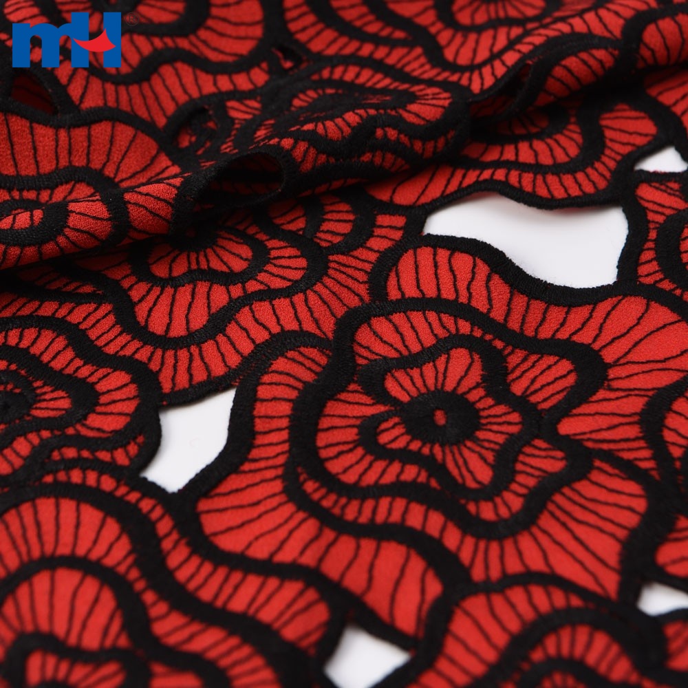 100% Cotton Cut Work Embroidery Fabric
