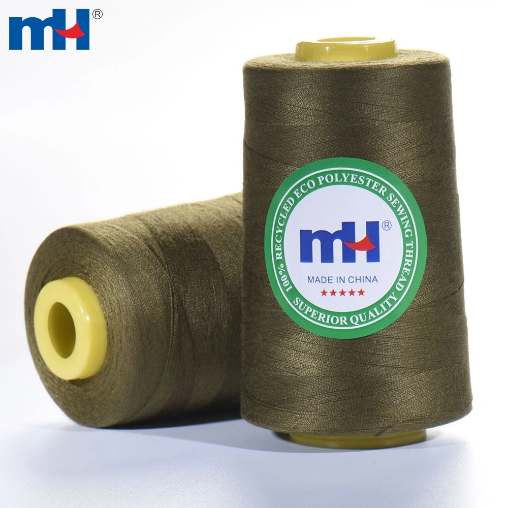GRS Certified Eco-friendly 100% Recycled Polyester Sewing Thread Factory