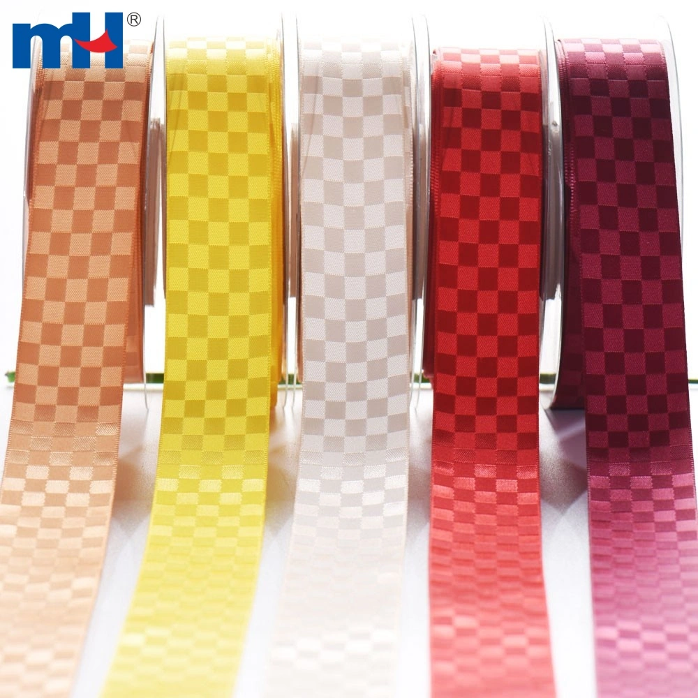 1 Inch Checkered Satin Ribbon – Wholesale from China MH