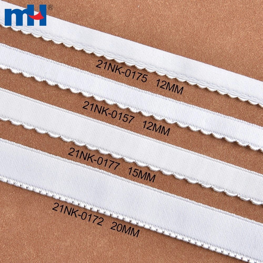 15mm Scalloped Underwear Bra Strap Elastic