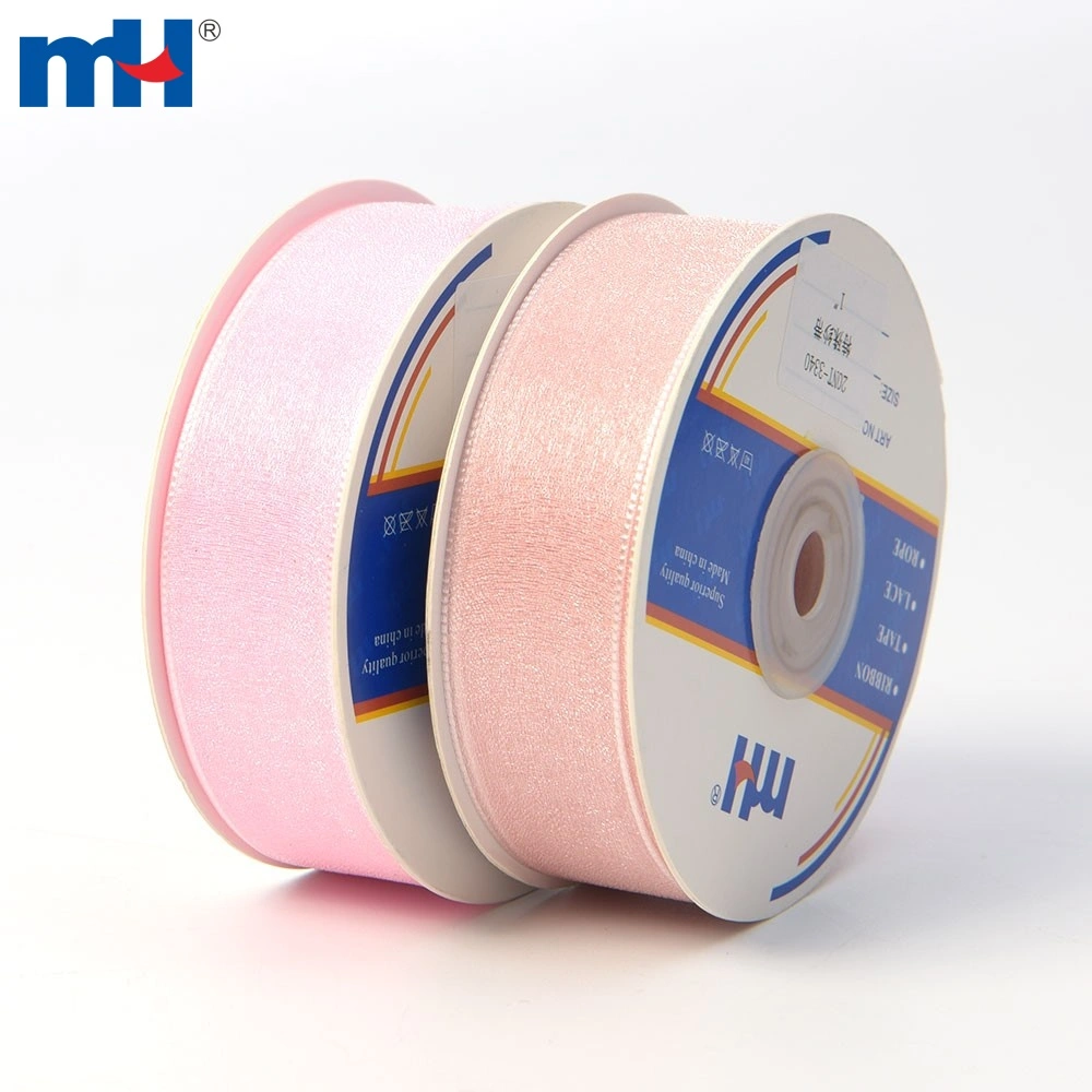 Wholesale 25mm Metallic Wired Sheer Ribbon from China MH