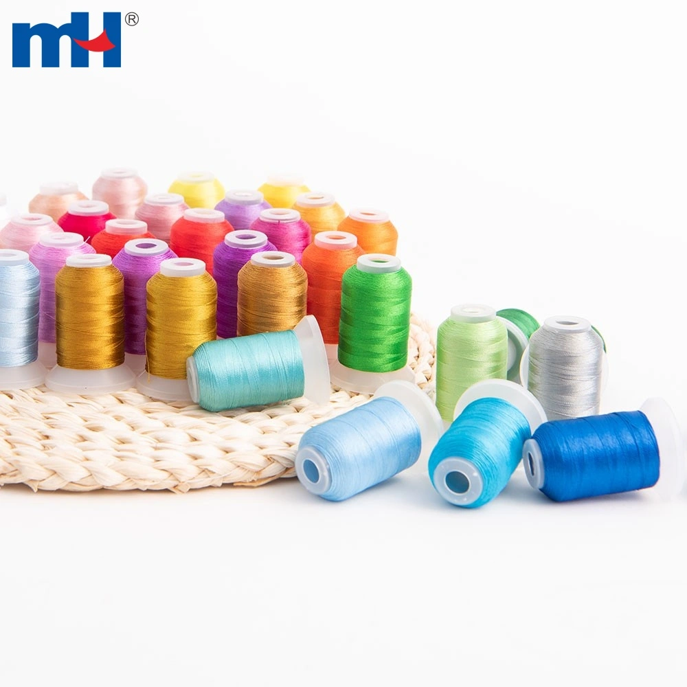 MH 40wt Spools Polyester Machine Embroidery Thread Supplier in China