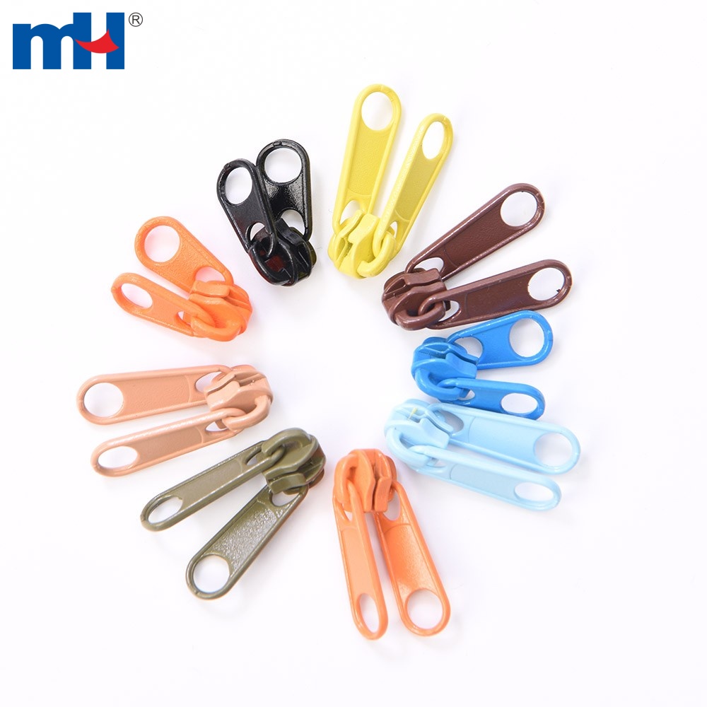 Painted Double Non-Locking Zipper Slider