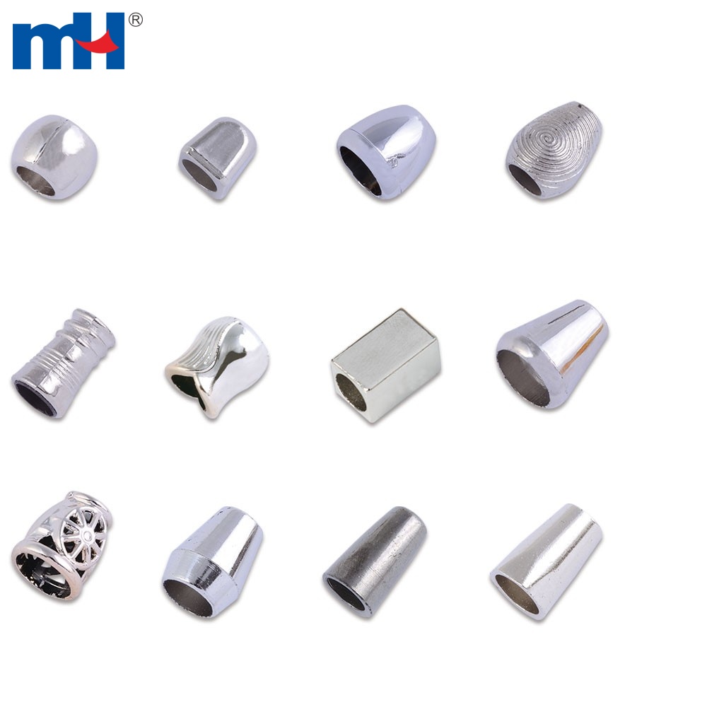 Plating Plastic Bell Ends Stopper Cord Rope Ends Locks Fastener