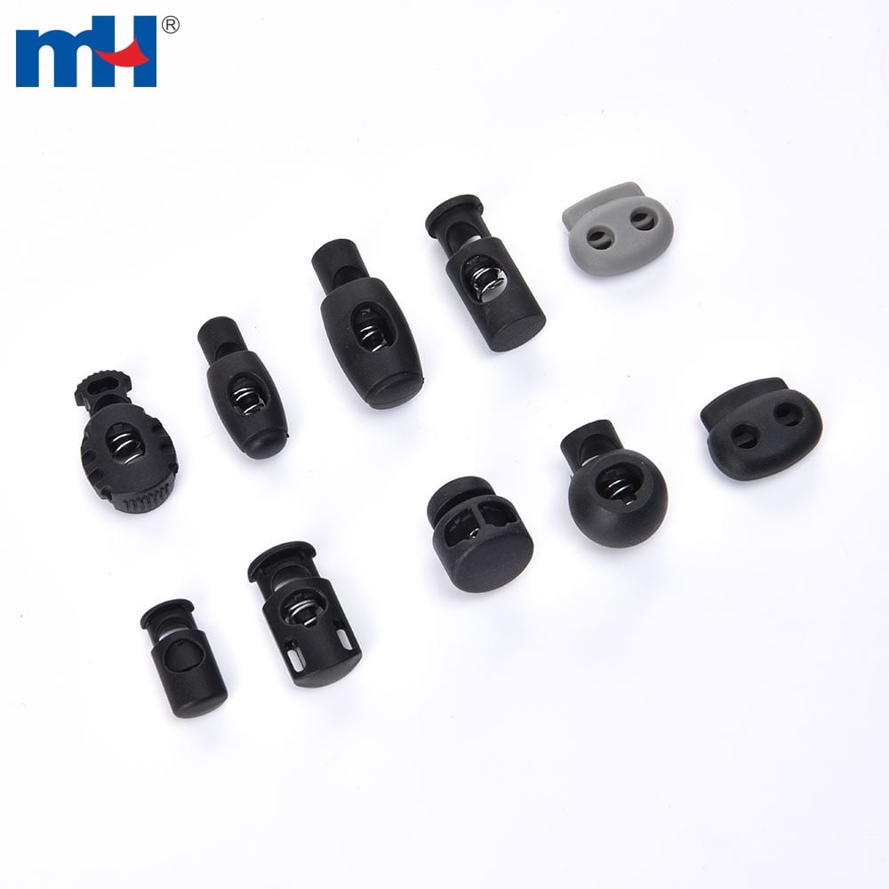 MH Wholesale Single Hole Spring Loaded Stop Toggle Cord Stopper