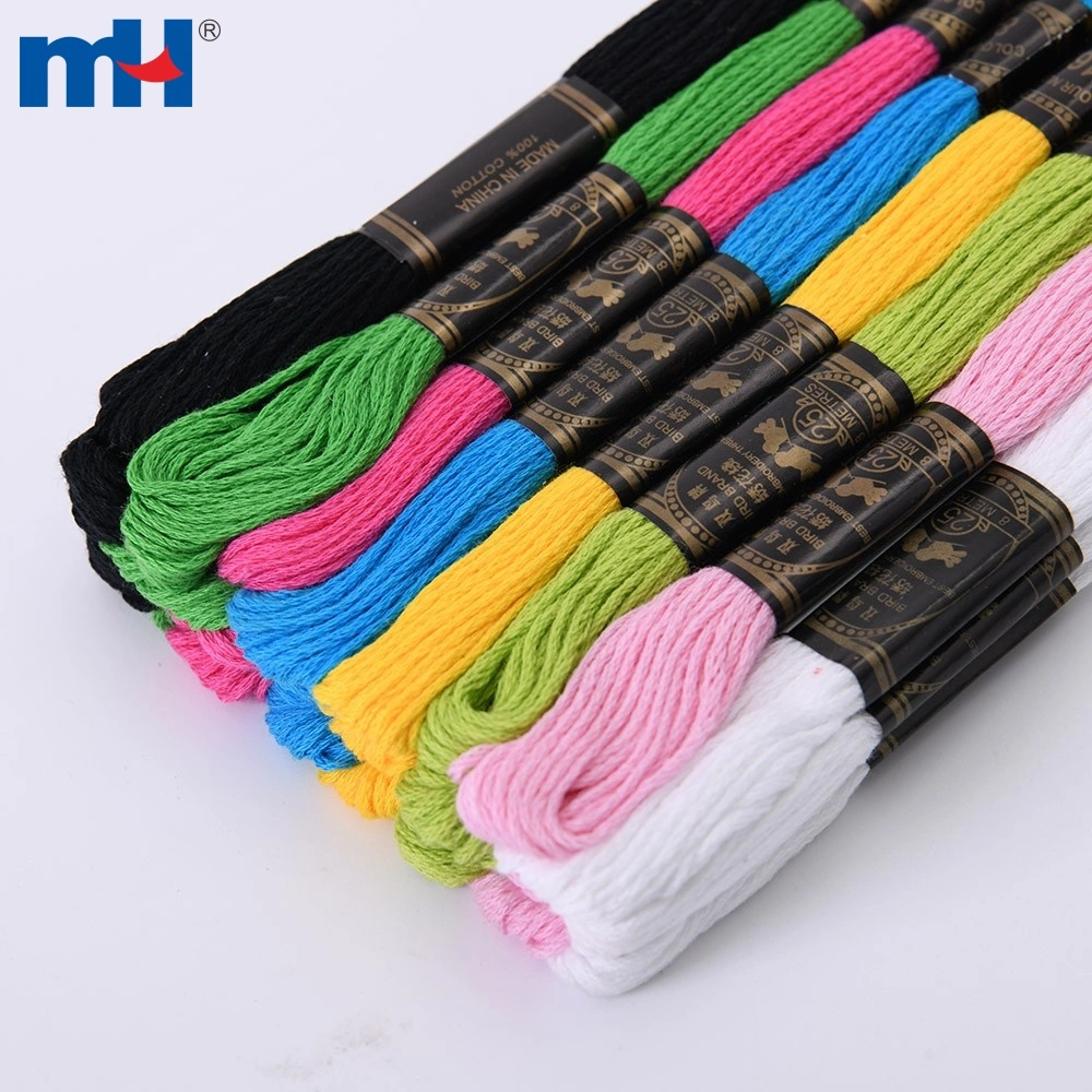 8m 24 Skeins Assorted Hand Cotton Embroidery Floss Thread