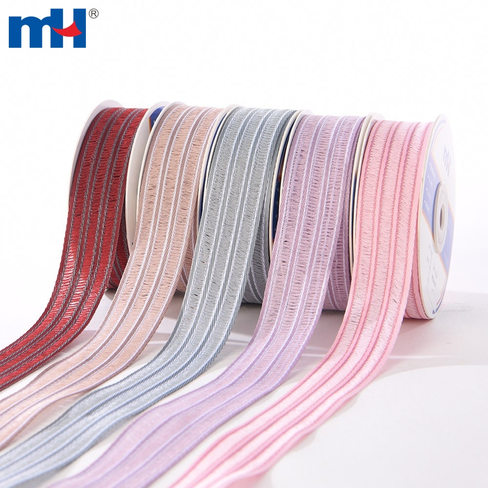 25mm Fashion Striped Woven Decorative Ribbons