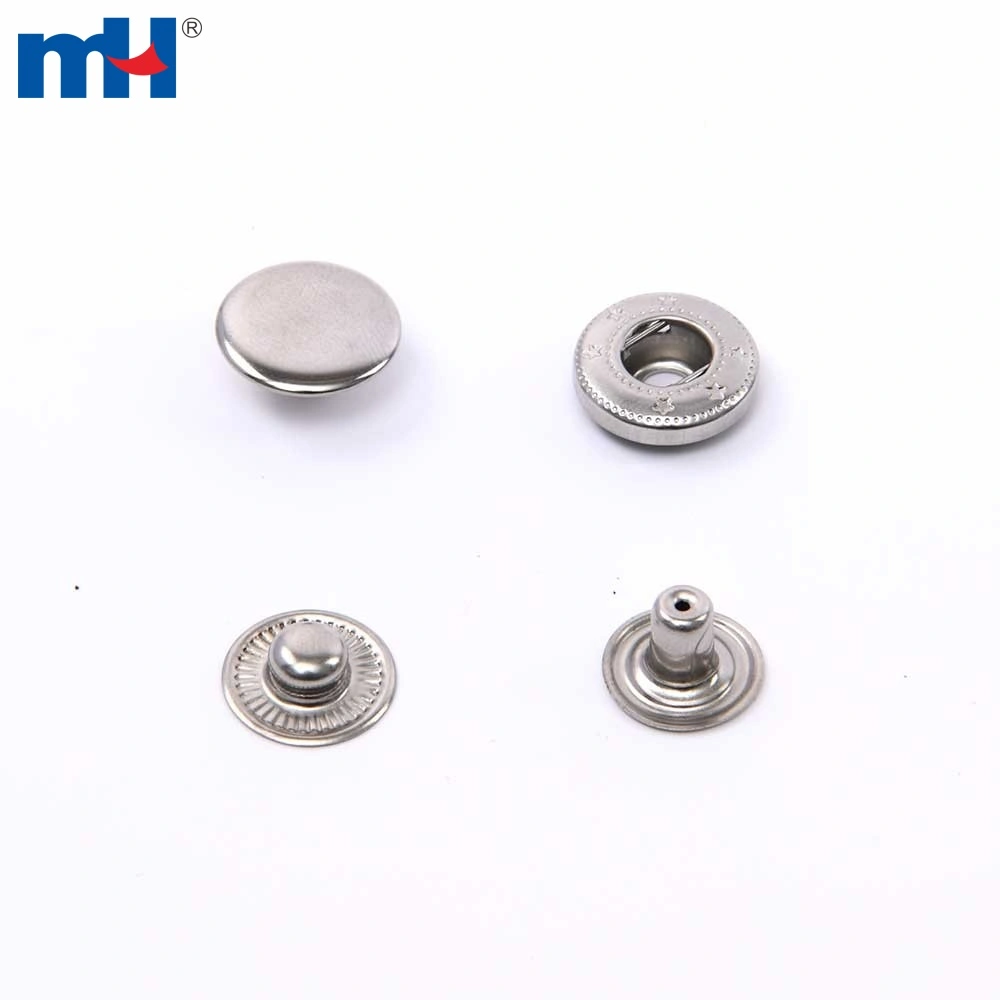 15mm Stainless Steel Snap Press Stud Cap Button Fastener