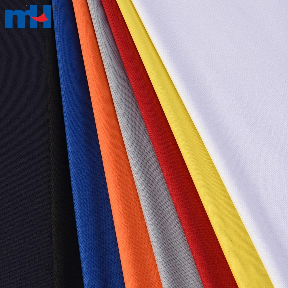 MH Export 100% Polyester DTY Bird Eye Interlock Sportswear Mesh Fabric