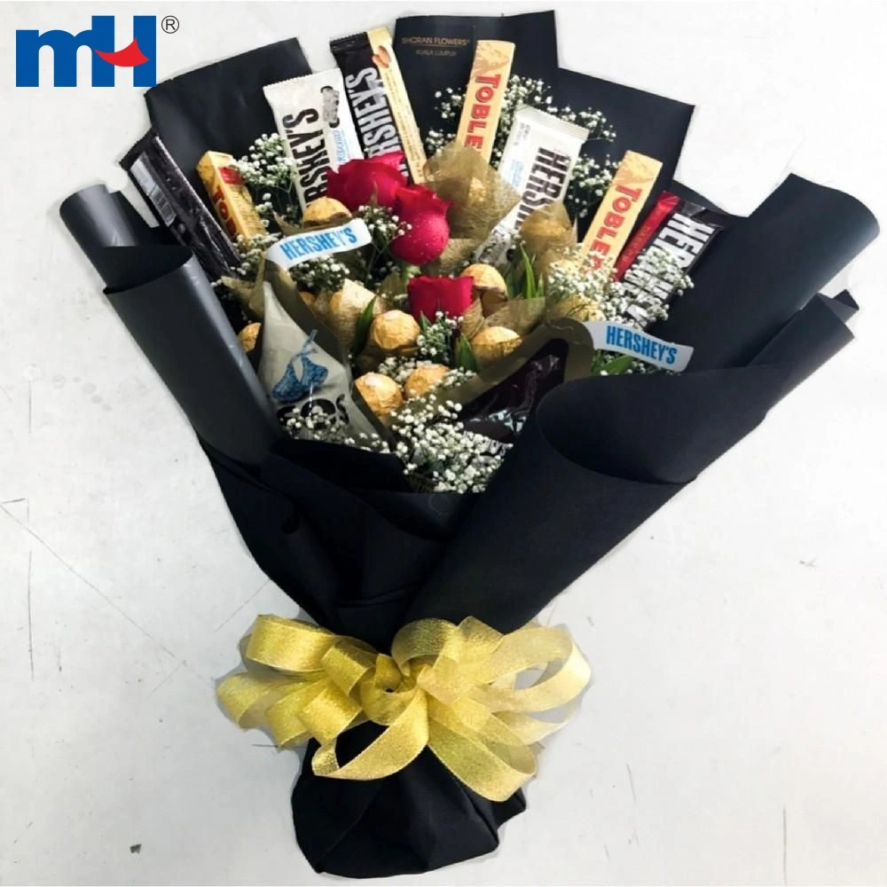 60cm*60cm Waterproof Candy Chocolate Food Bouquet Paper