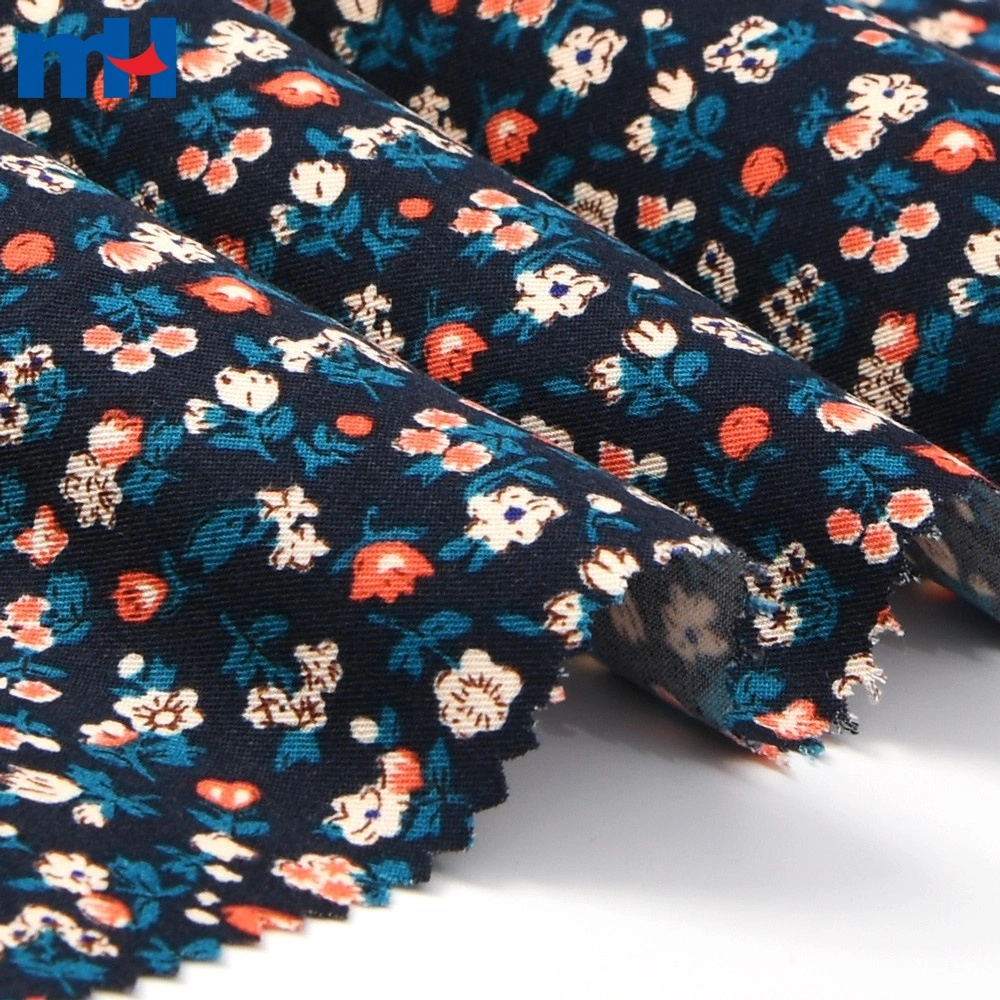 High Quality 30S Printed Rayon Cotton Fabric for Summer Clothes