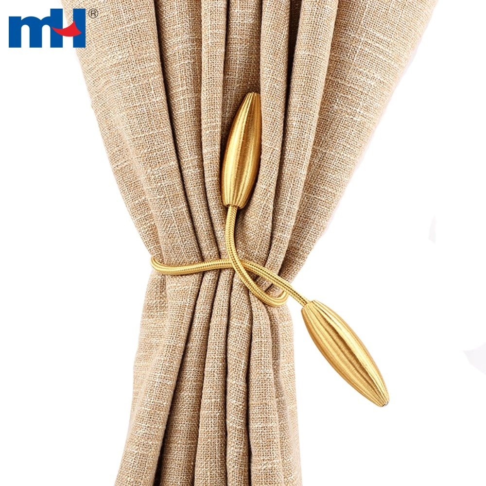 Gold Random Twist Window Curtain Tiebacks Holdback Hook Clips