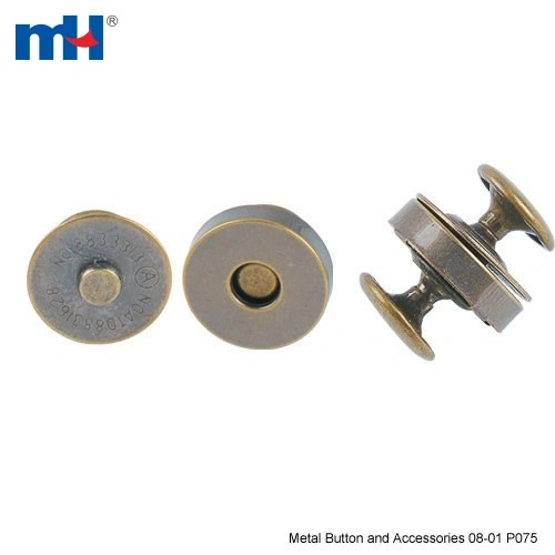 18mm Round Magnetic Snaps Bag Button Closure for Handbag Accessories.