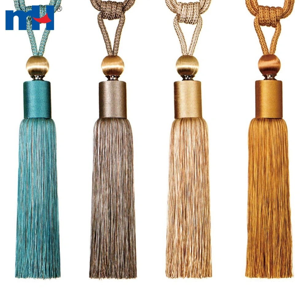 34cm Polyester Embroidery Thread Curtain Tieback Tassel | MH