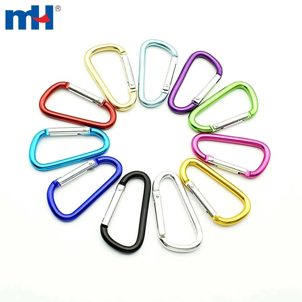 Aluminum Carabiner D-Ring Key Chain Clip Snap Hook