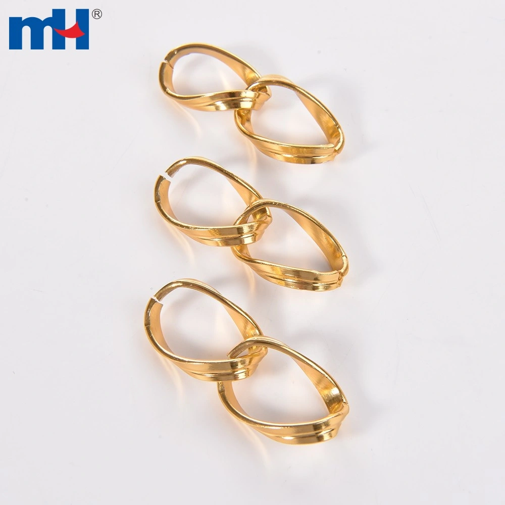 Gold Loop Twist Chain for Garment Accessories and Ornaments